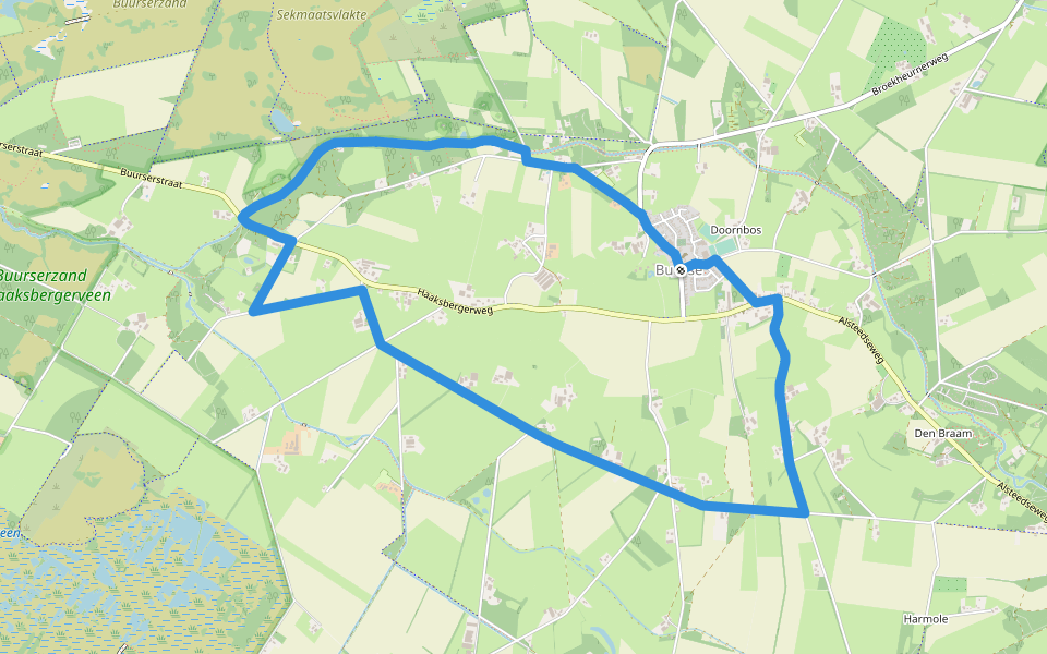 WNW Twente - Buurse - green route Hiking Trail - Haaksbergen ...