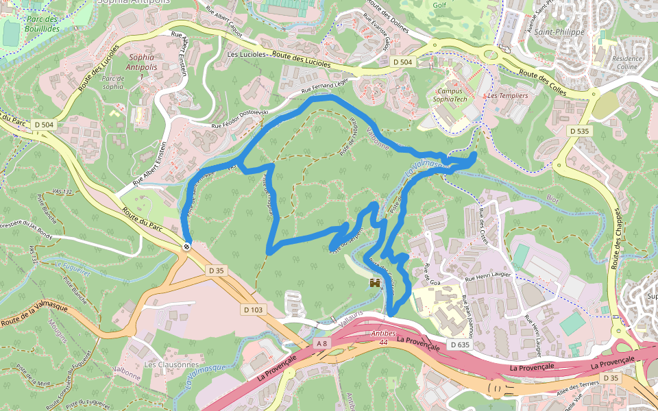 Circuit of the Aqueduct Hiking Trail - Valbonne, Provence-Alpes-Côte d ...