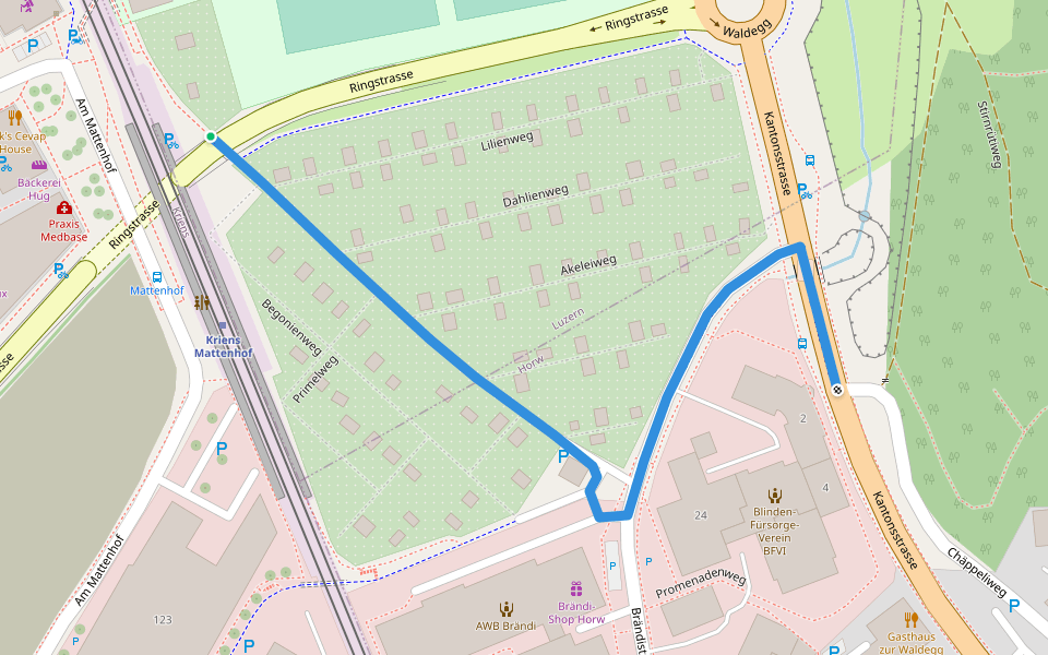 Mattenhof - Waldegg Walking And Running Trail - Horw, Kanton Luzern | Pacer