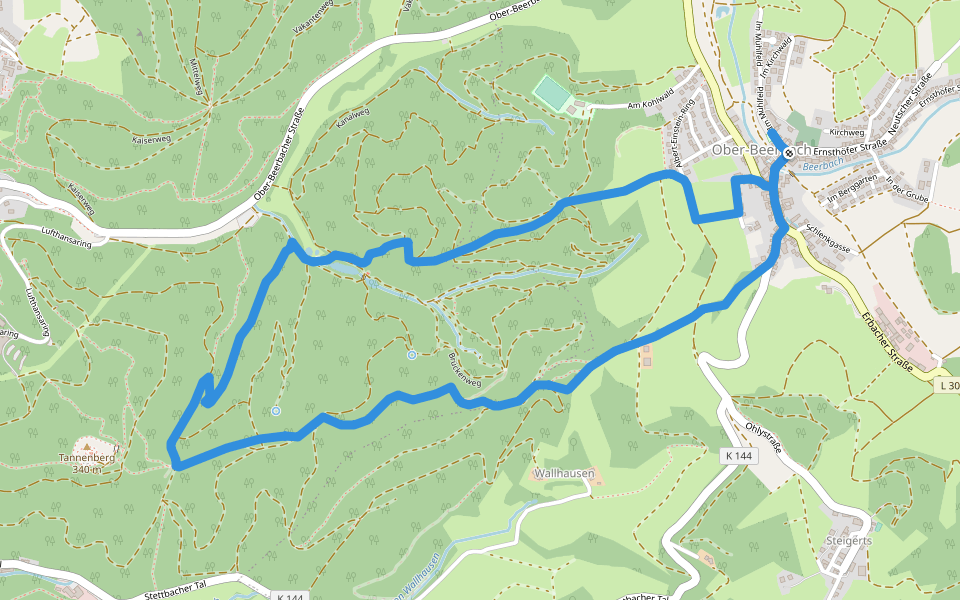 Ortsrundwanderweg Ober-Beerbach 3: Bannwald Weg Trail - Seeheim ...
