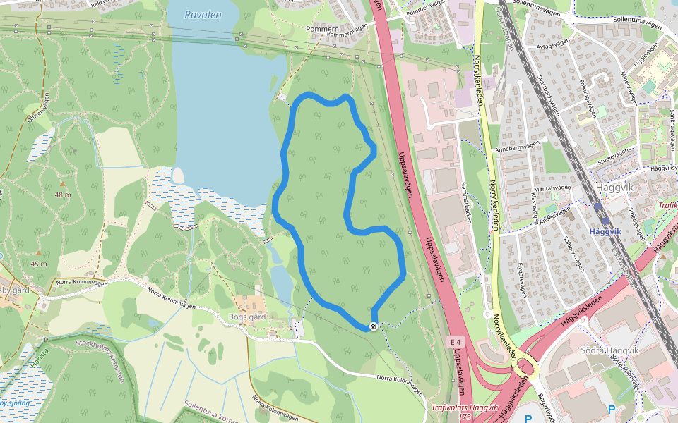 The Raval trail in Stockholms län | Walking Map