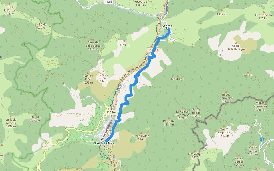 Via Alpina Red R158 Hiking Trail - Saorge, Provence-Alpes-Côte d'Azur ...