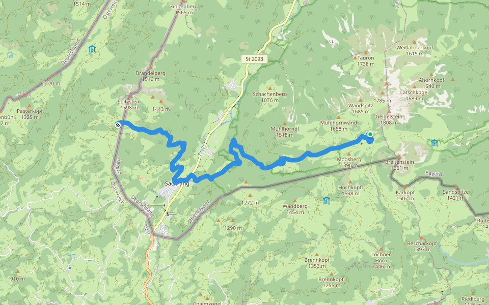 Via Alpina Purple A49 in Bayern | Walking Map