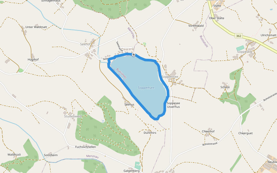Circular route Soppensee Hiking Trail - Menznau, Kanton Luzern | Pacer