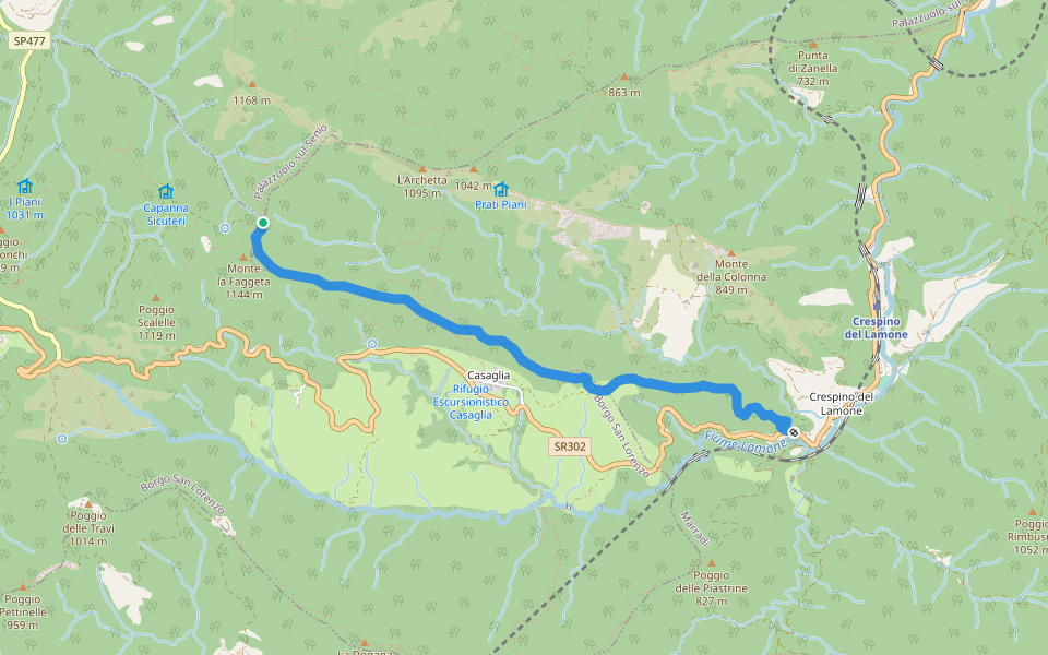 Valentino Callini path Walking And Running Trail - Casaglia, Toscana ...