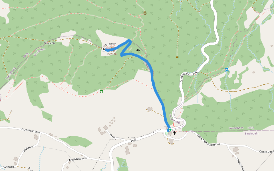 St Meinrad - Etzel Kulm in Schwyz | Walking Map