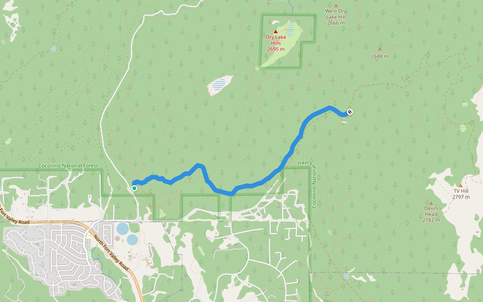 Rocky Ridge Trail in Arizona | Walking Map