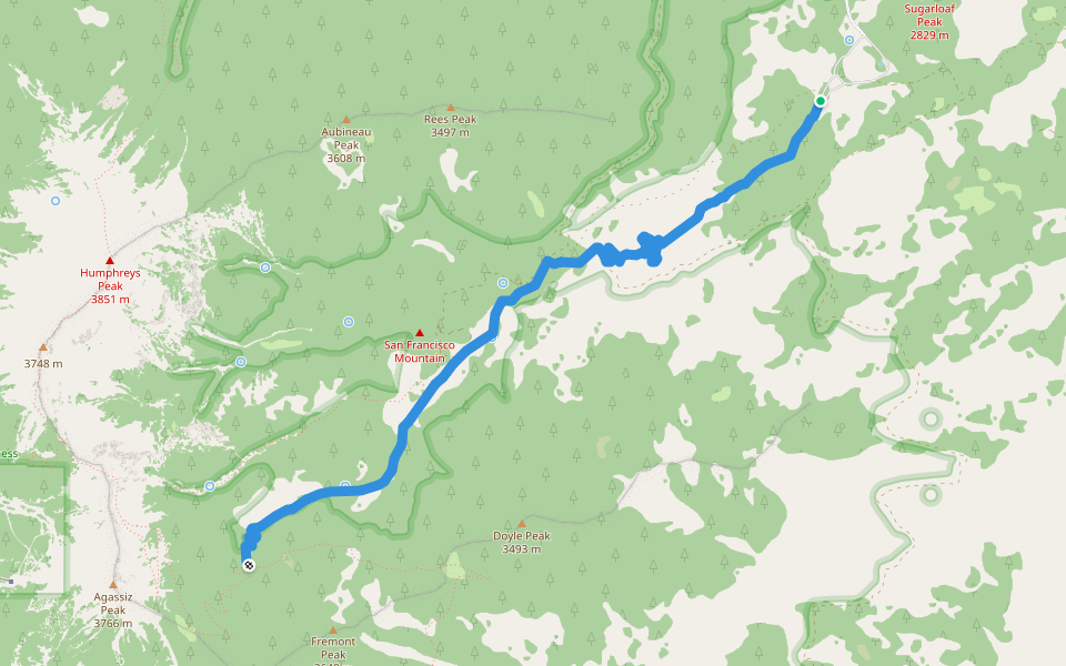 Inner Basin Trail #29 in Arizona | Walking Map