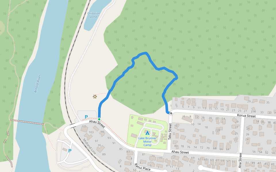 Valensky Track in West Coast | Walking Map