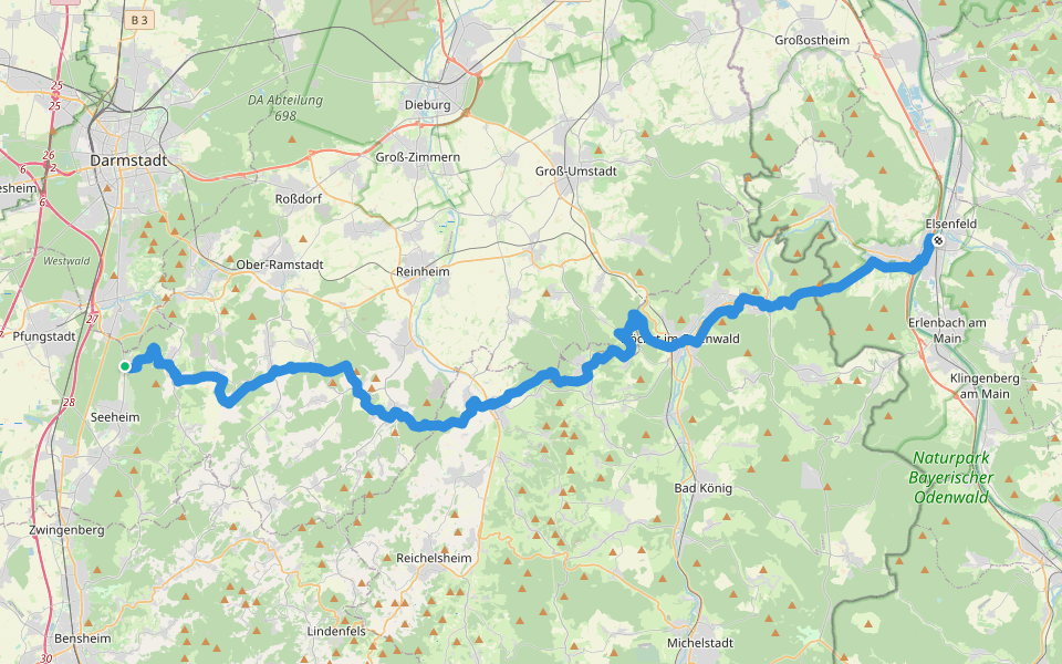 Malchen–Obernburg in Hessen | Walking Map