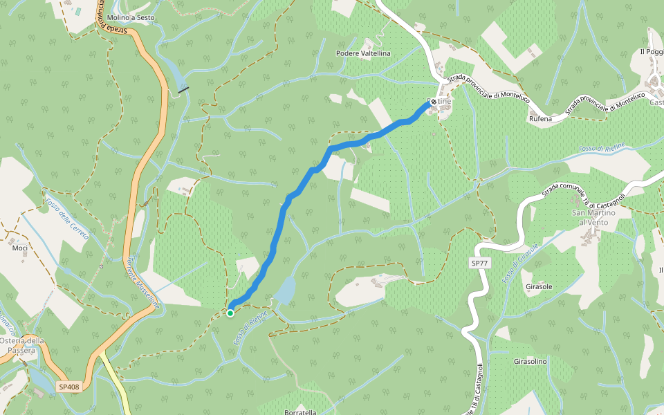 Trekking among the castles 9C | Walking Map