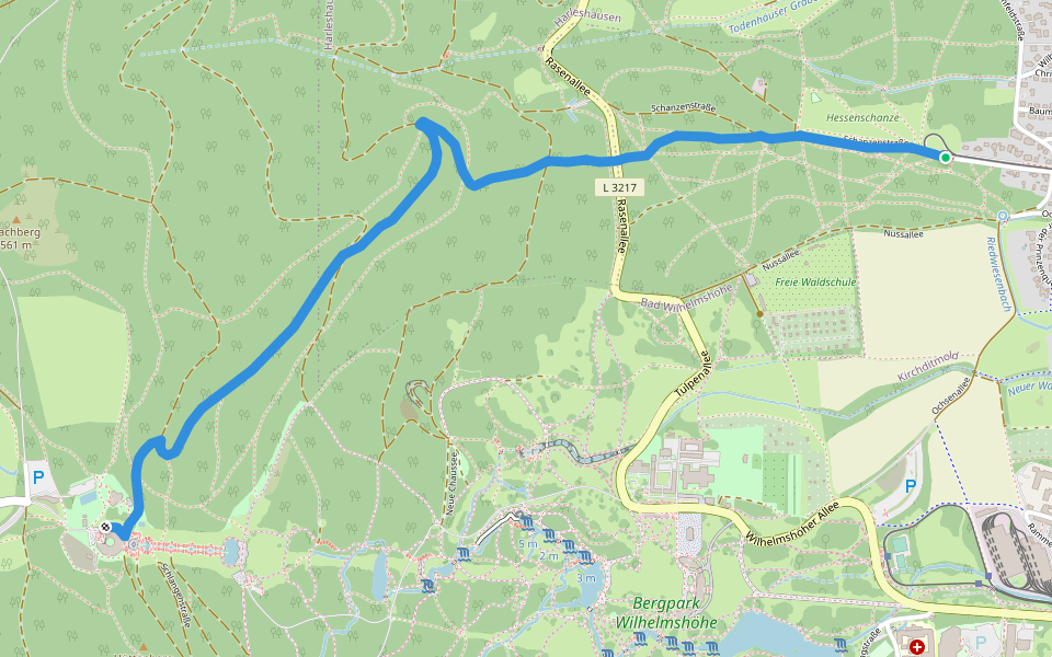 Hessenschanze - Hercules in Hessen | Walking Map
