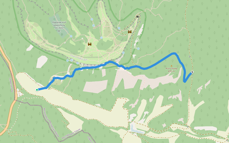 Adym - Chokrakskaya valley - Mount Mangup-Kale Hiking Trail | Pacer