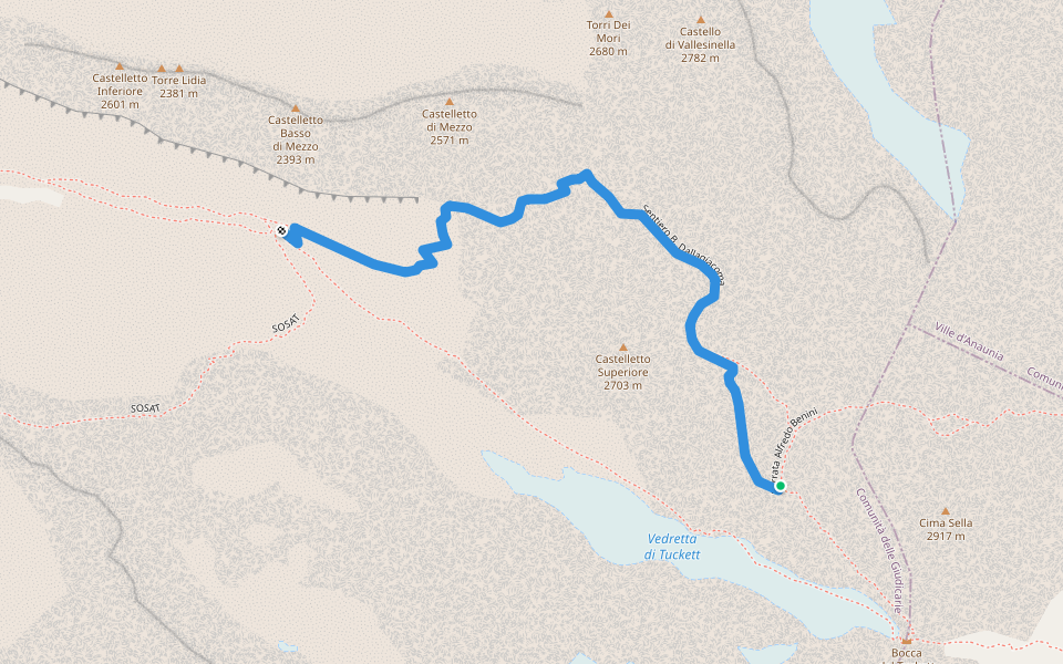 Via ferrata "Bruno DallaGiacoma" | Walking Map