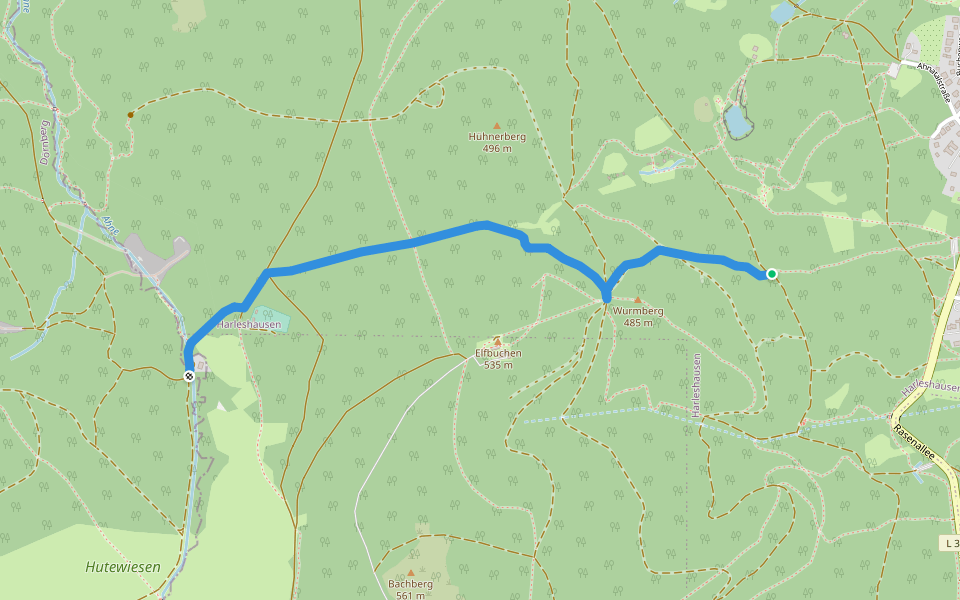 Kassel, Rasenallee - Igelsburg in Hessen | Walking Map