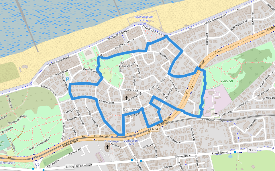 Heritage walking route Duinbergen Trail - Knokke-Heist, Vlaams Gewest ...