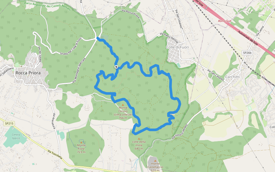 Circuit of the sources of Rocca Priora Hiking Trail - Colle di Fuori ...