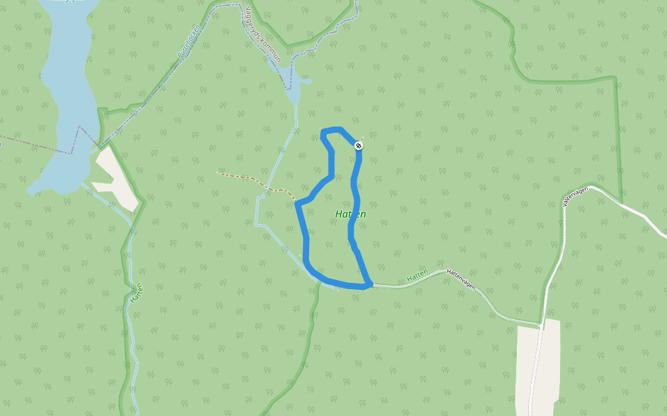 Hat hiking trail map - Jönköpings län | Pacer