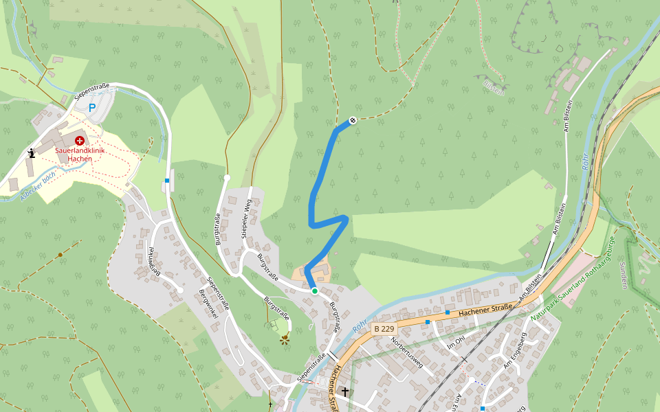 [hollow square] Hachen in Nordrhein-Westfalen | Walking Map
