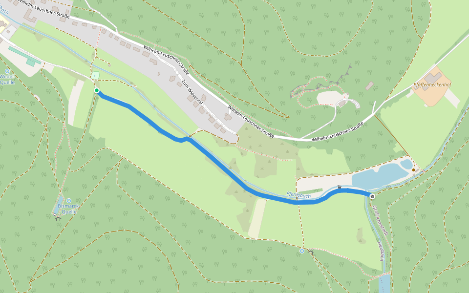 Connection path in Hessen | Walking Map