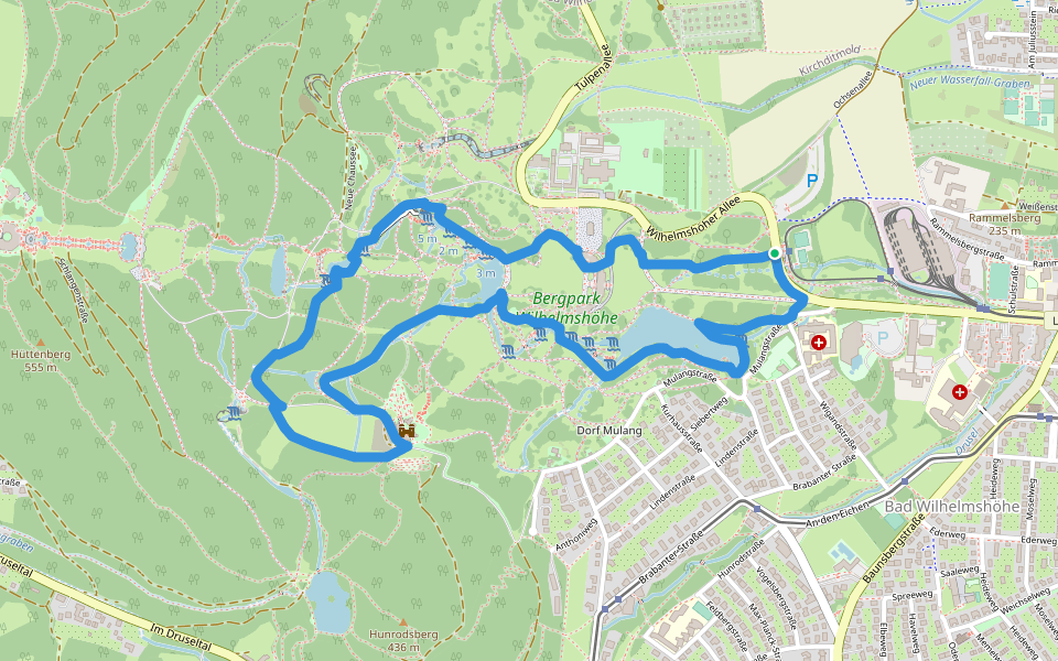 Castle Park circular route in Hessen | Walking Map