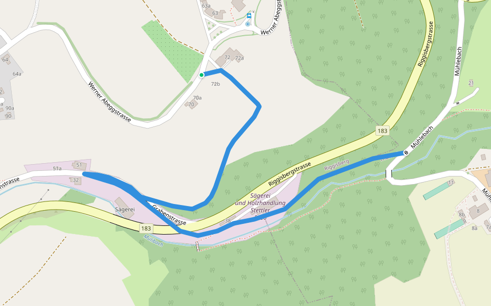 Abegg Foundation - Mülibach in Bern | Walking Map