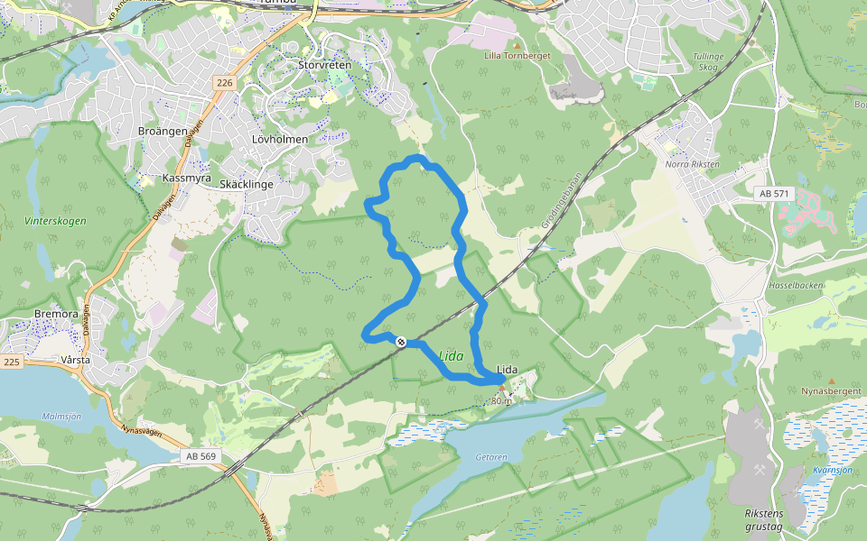 Grön Lida Walking And Running Trail | Pacer