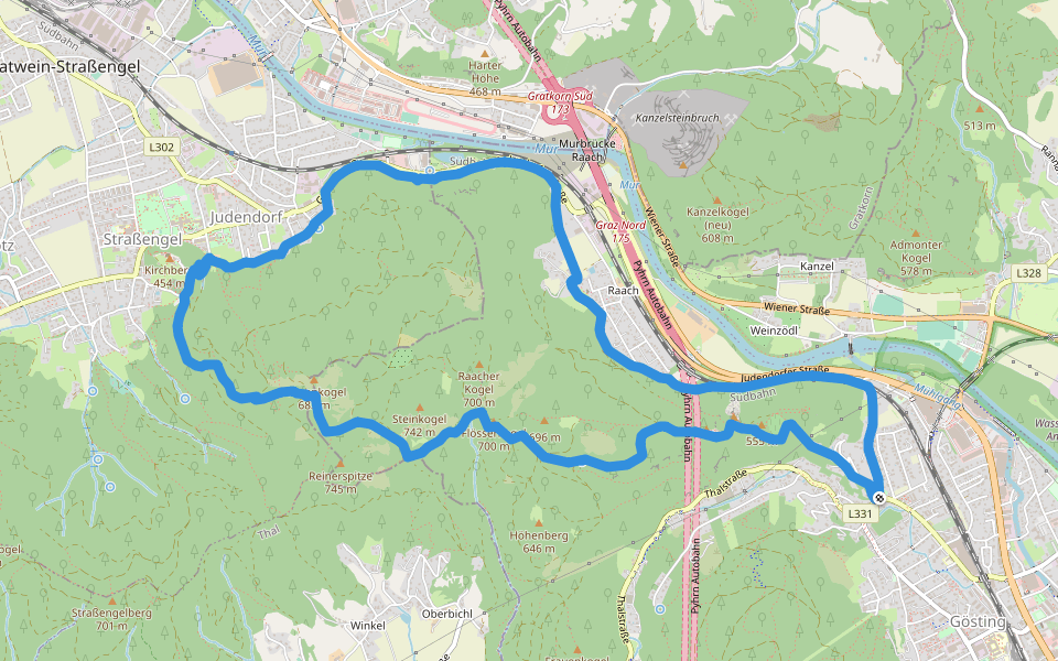 Hiking trail 1 in Steiermark | Walking Map