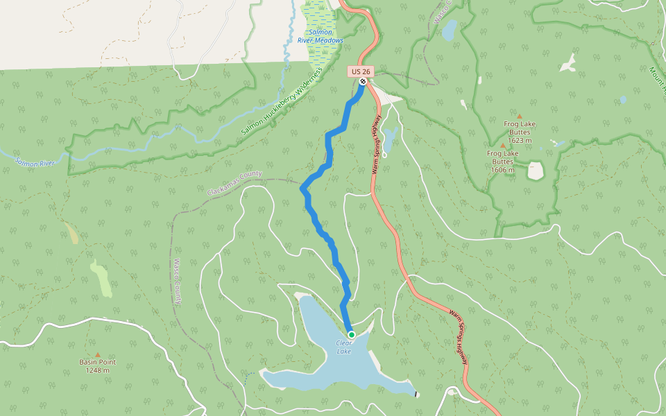 Mt Hood National Forest Trails in Oregon | Walking Map