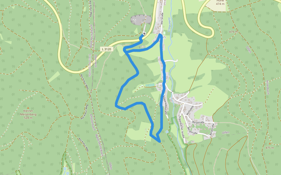 Circular hiking trail Beerfelden Olfener Quarry 2: Entenstall-Weg in ...