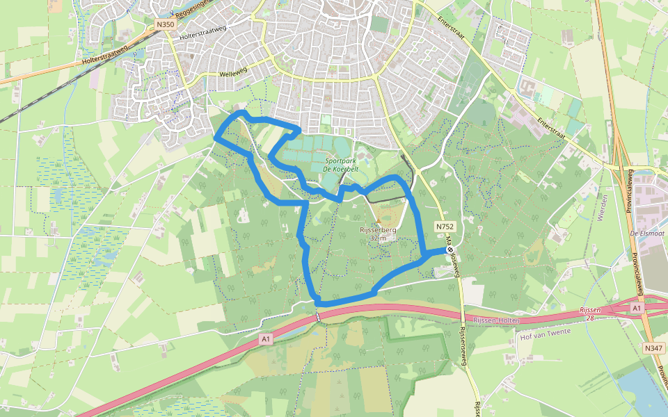 WNW Twente - De Welle/Little Switzerland - blue route in Overijssel ...