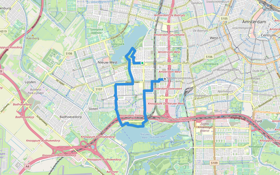Nature trail Slotervaart / Overtoomse Veld Hiking - Amsterdam, Noord ...