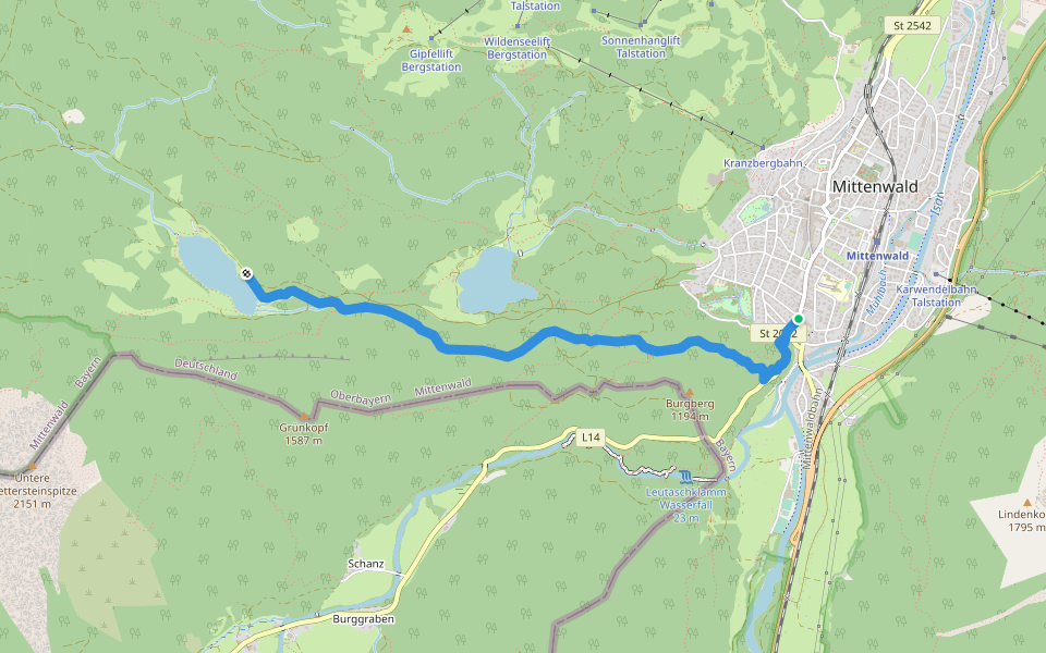 Trail 872 Hiking - Mittenwald, Bayern | Pacer