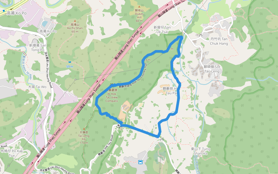 Hok Tau Country Trail in New Territories | Walking Map