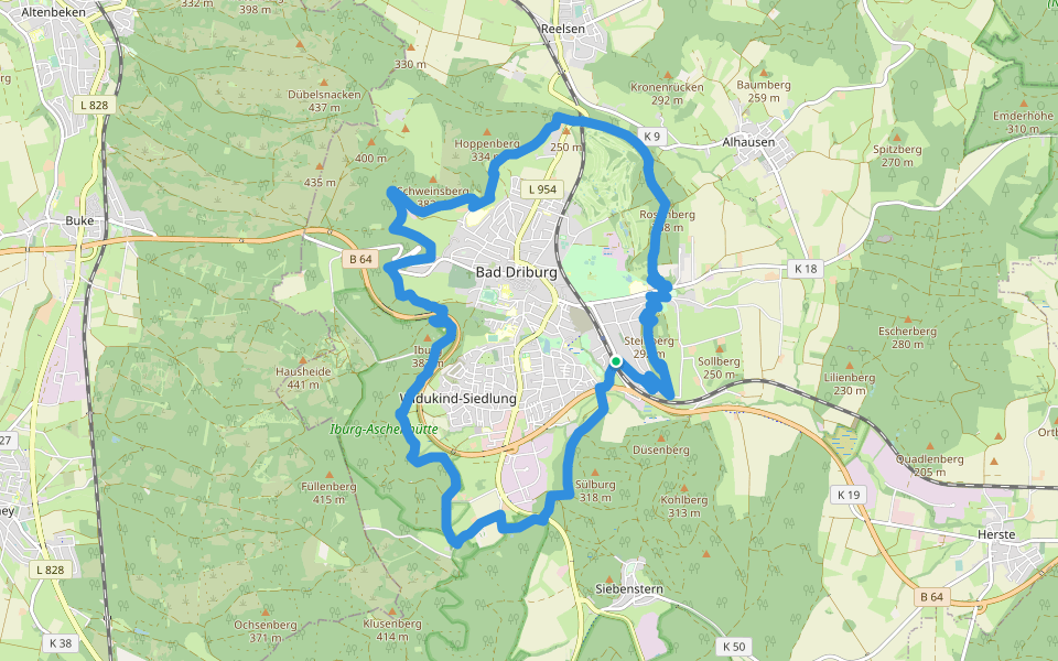 Sachsenring in Nordrhein-Westfalen | Walking Map