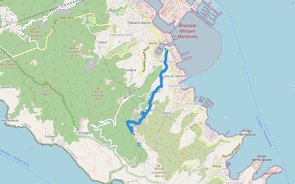 Marola – Il Piano – Cave del Piano in Liguria | Walking Map