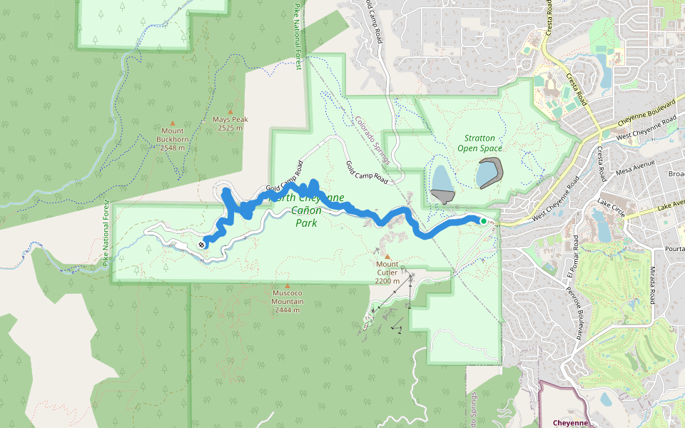 Columbine Trail in Colorado | Walking Map