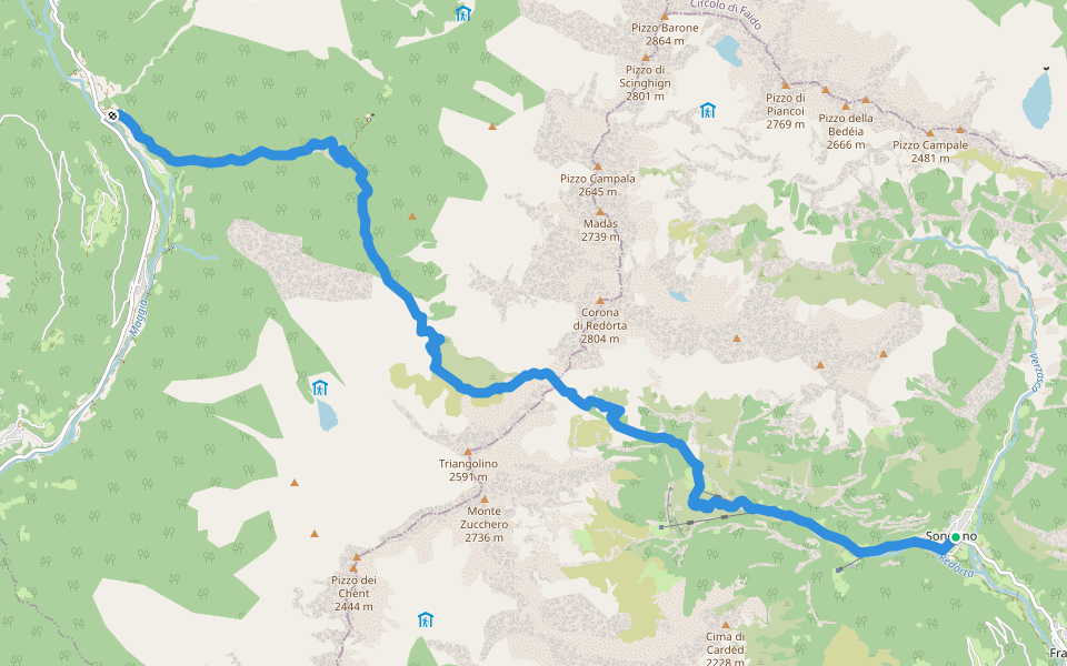 Via Alpina Red R89 in Ticino | Walking Map