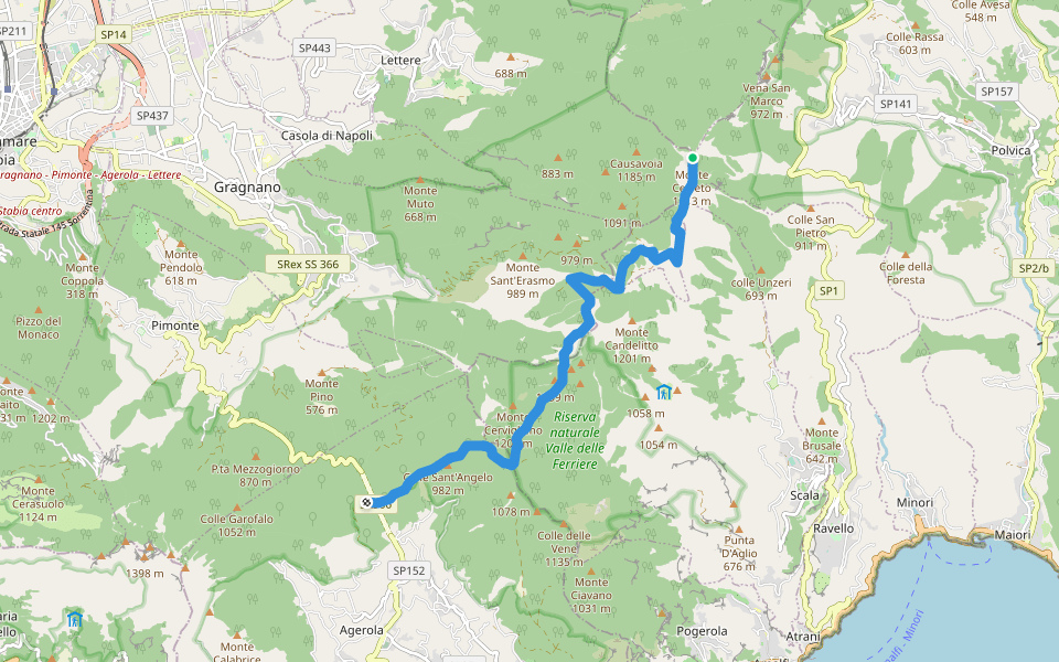 High route of the Lattari Mountains - 5 Hiking Trail - Campania | Pacer