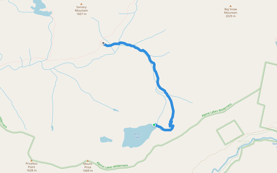 Hester Lake Trail in Washington | Walking Map