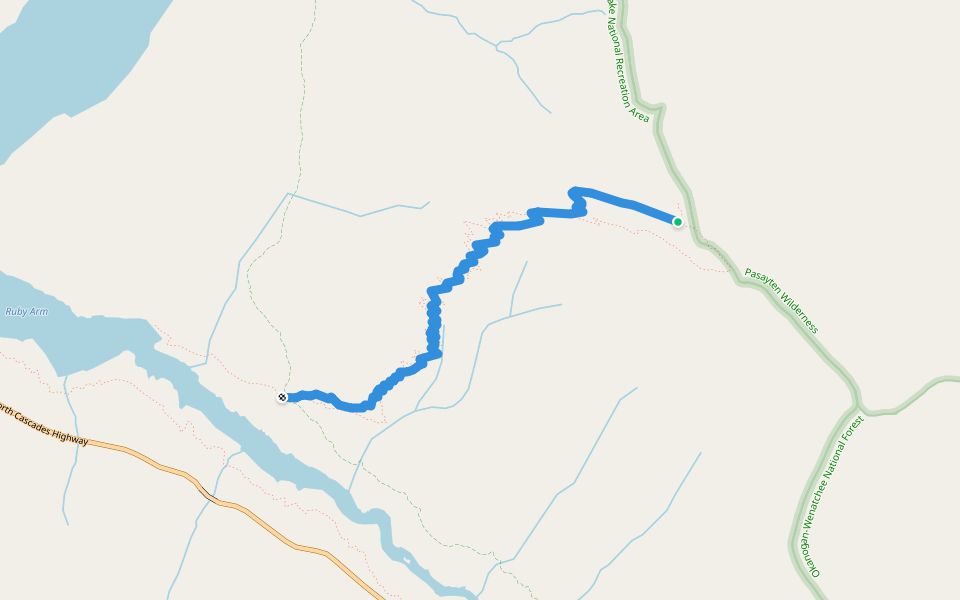 Jack Mountain Trail in Washington | Walking Map