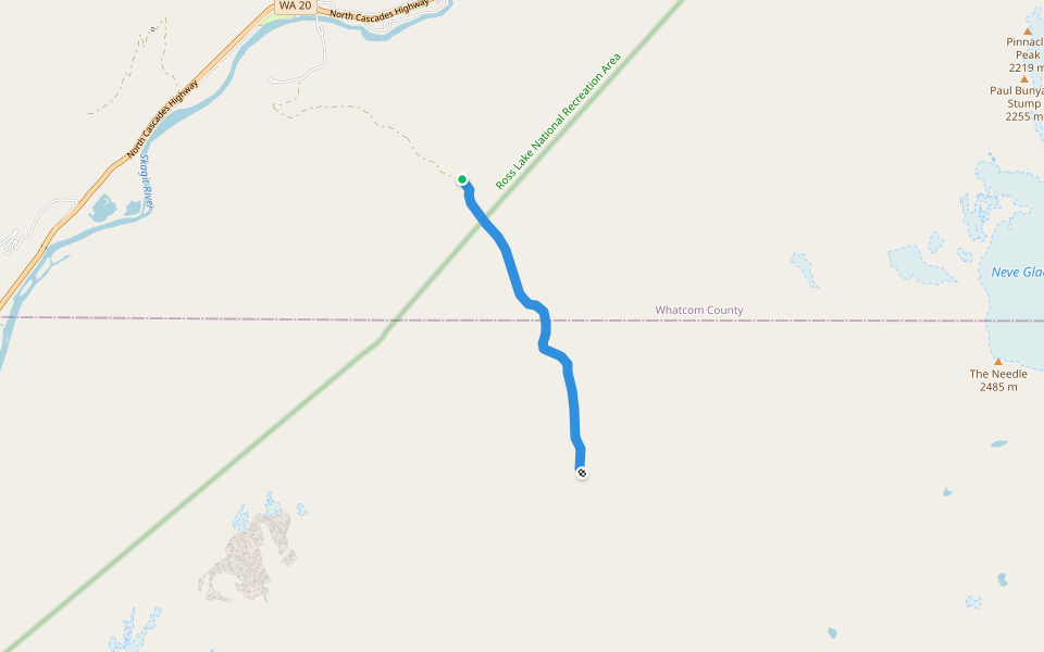 Newhalem Creek Trail in Washington | Walking Map