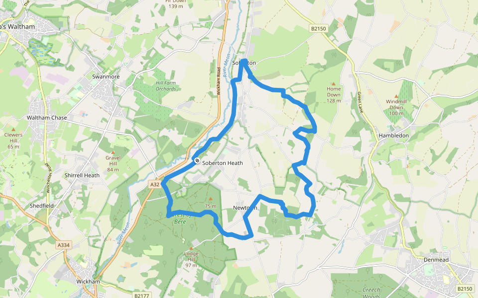Soberton and Newtown Millennium Walk | Walking Map