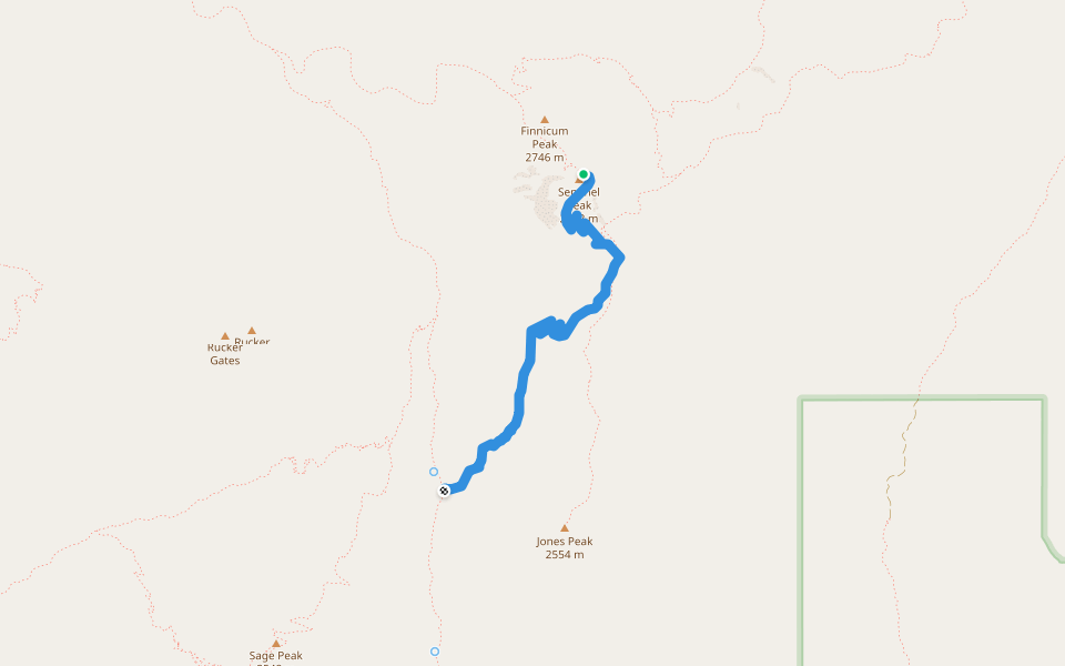 Baker Canyon Trail #225 in Arizona | Walking Map