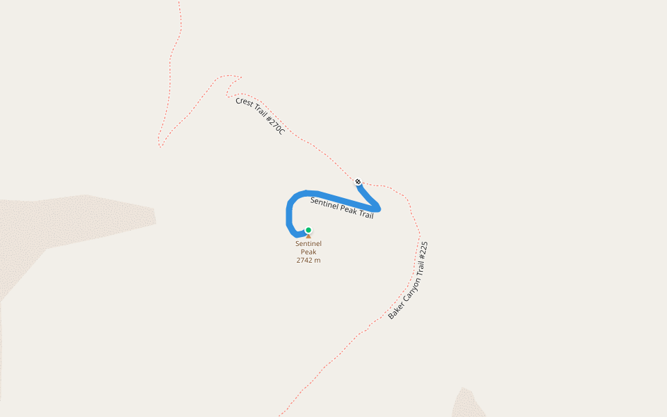 Sentinel Peak Trail in Arizona | Walking Map