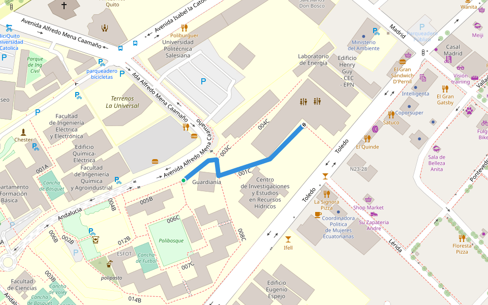 001C Walking And Running Trail - Quito, Pichincha | Pacer