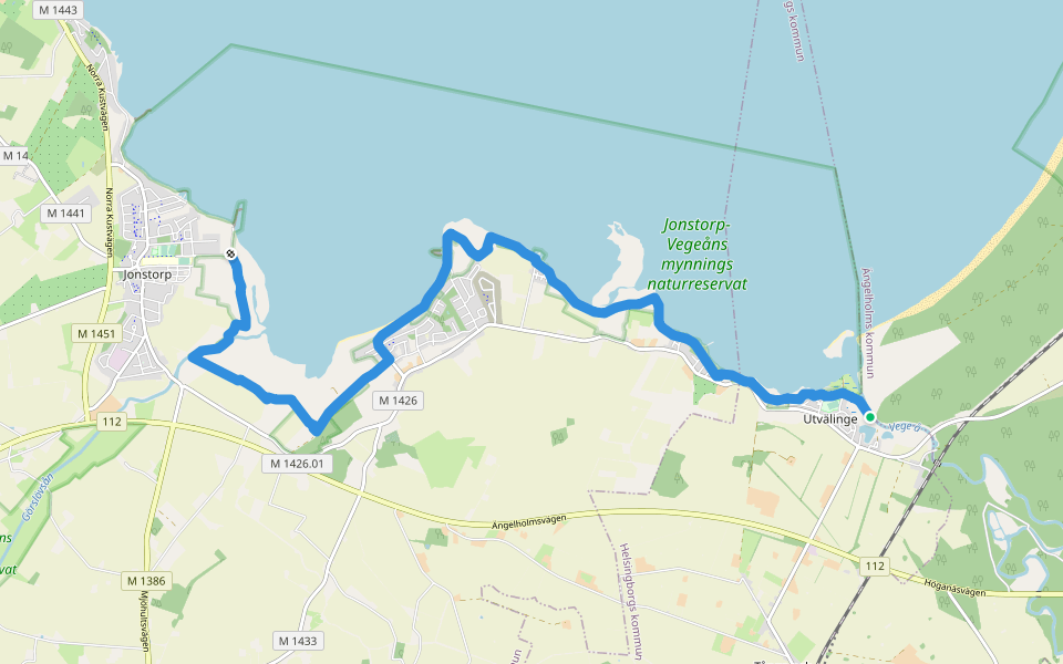 Skåneleden 5, Stage 1: Utvälinge-Jonstorp | Walking Map