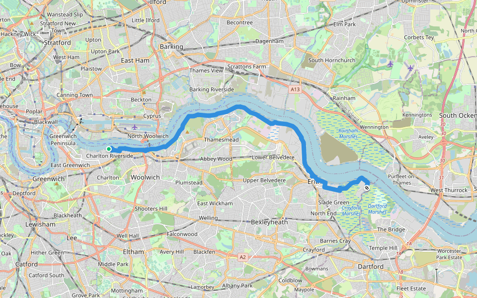Thames Path Extension in England | Walking Map