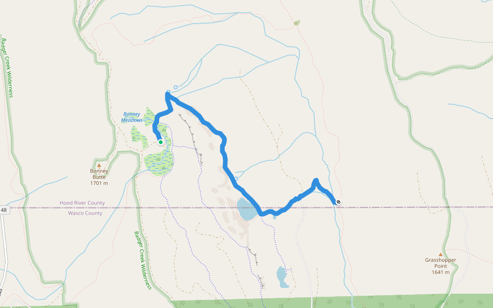 Boulder Lake Trail in Oregon | Walking Map