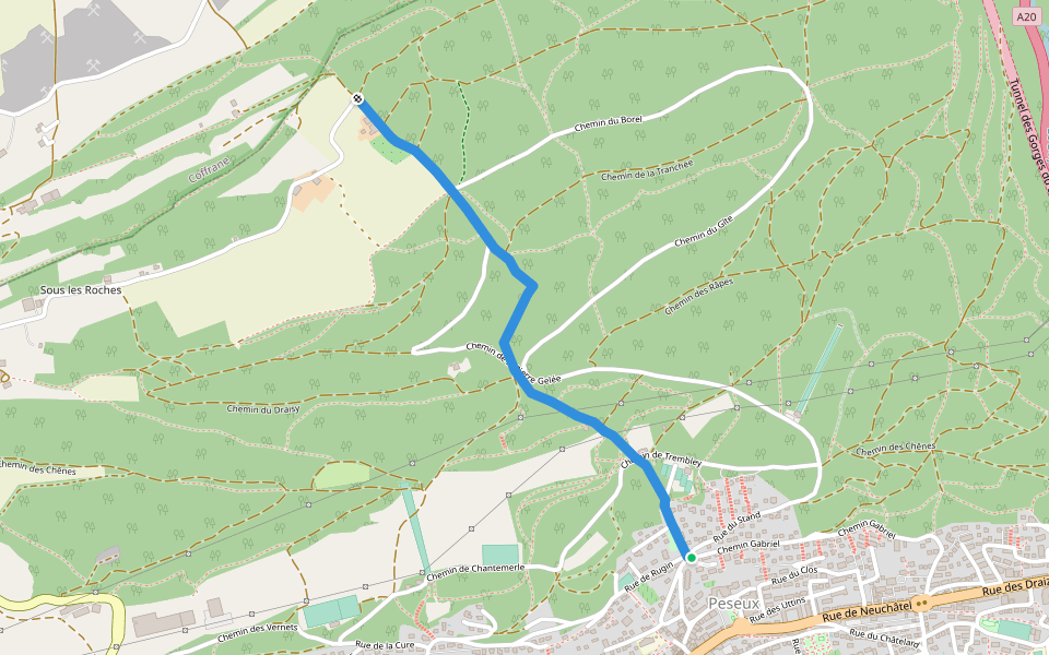 Peseux - Serroue Walking And Running Trail | Pacer